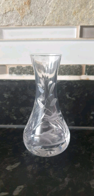 STUART CRYSTAL CASCADE FUSCHIA SMALL CRYSTAL VASE | in Corringham ...