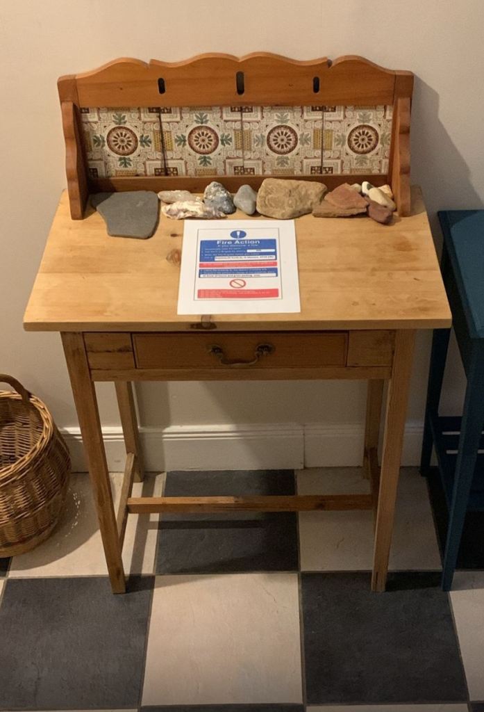 Old Pine hall console table with tile back | in Blairgowrie, Perth and ...