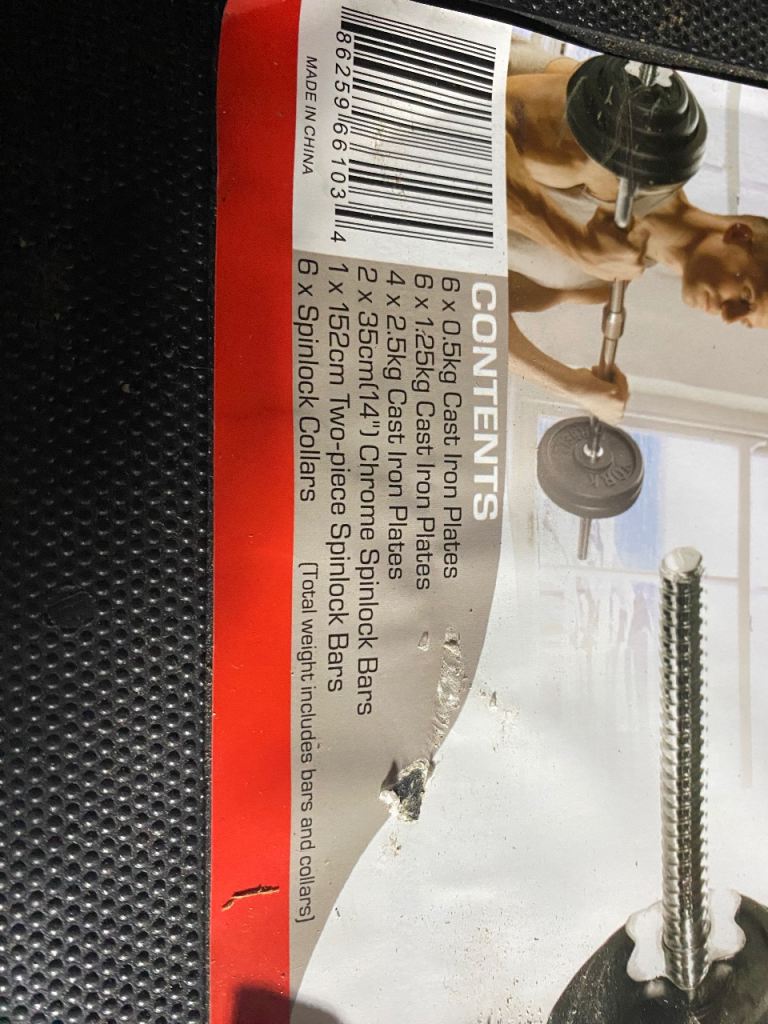 50 kg cast iron weights set + extras | in Largs, North Ayrshire | Gumtree