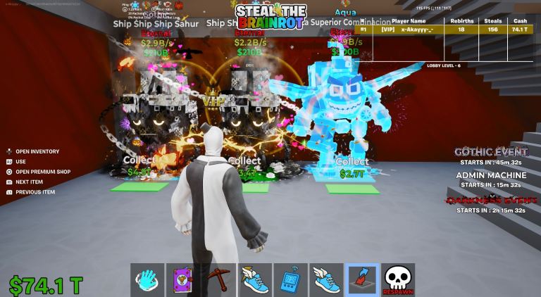 Roblox Game Pass - 'Steal The Brainrot' In-Game Content - New | in Old ...