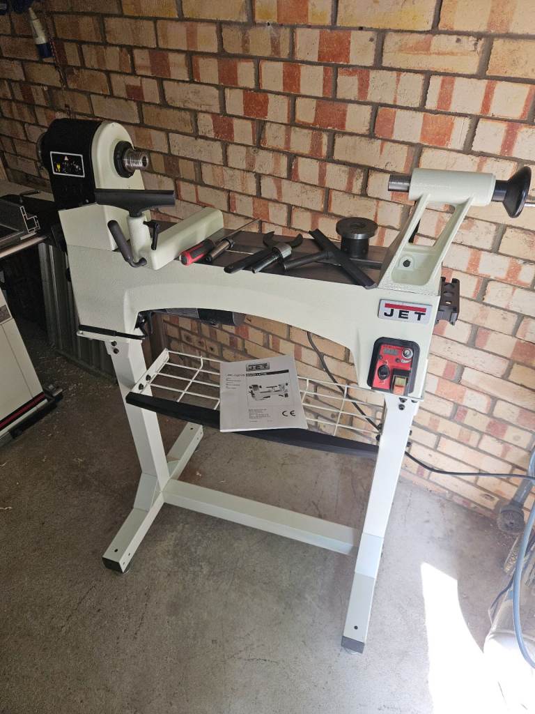 New into stock Jet JWL 1221VS wood turning lathe with stand Axminster ...