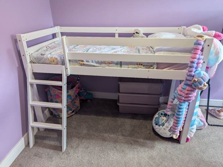 Kids mid sleeper cabin bed - Frame with ladder only | in Southampton ...