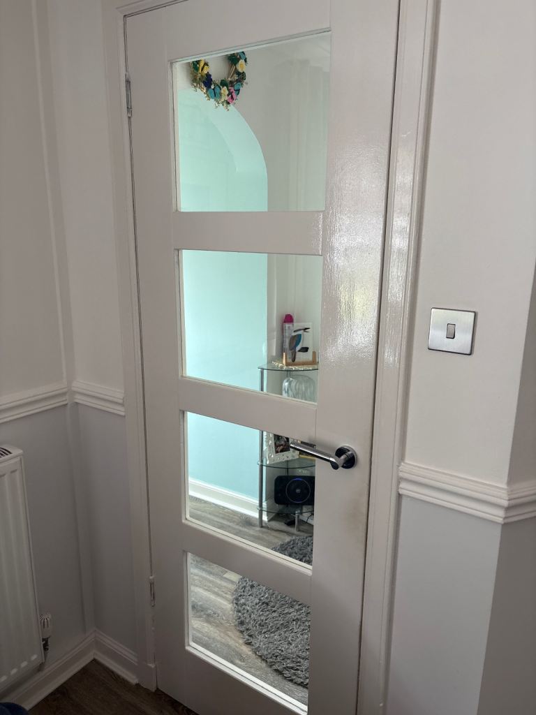 Variety of White Internal and glazed Doors with Modern Handle, £250.00 ...