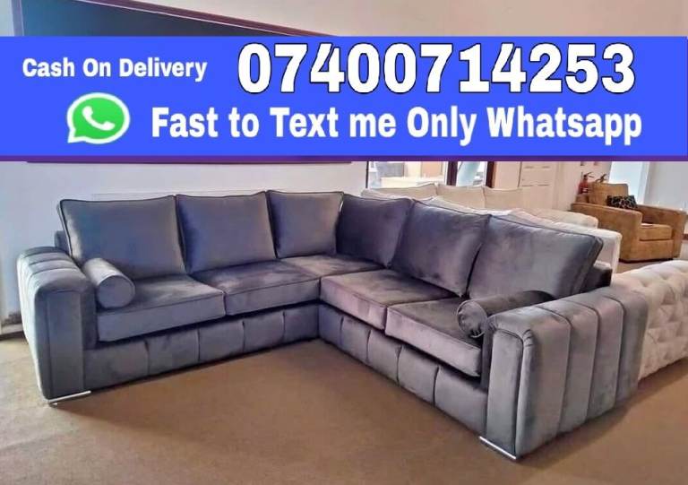 📢 Brand New Modern & Stylish 3+2 Seater & Fabric Corner Sofa Set Suit ...