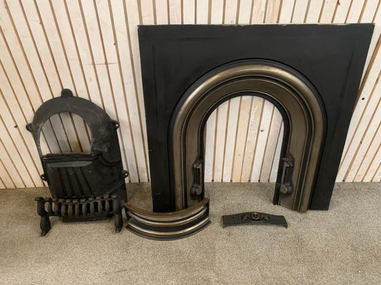 A Beautiful Cast Iron Polished Arched Insert Fireplace. | in Wetherby ...