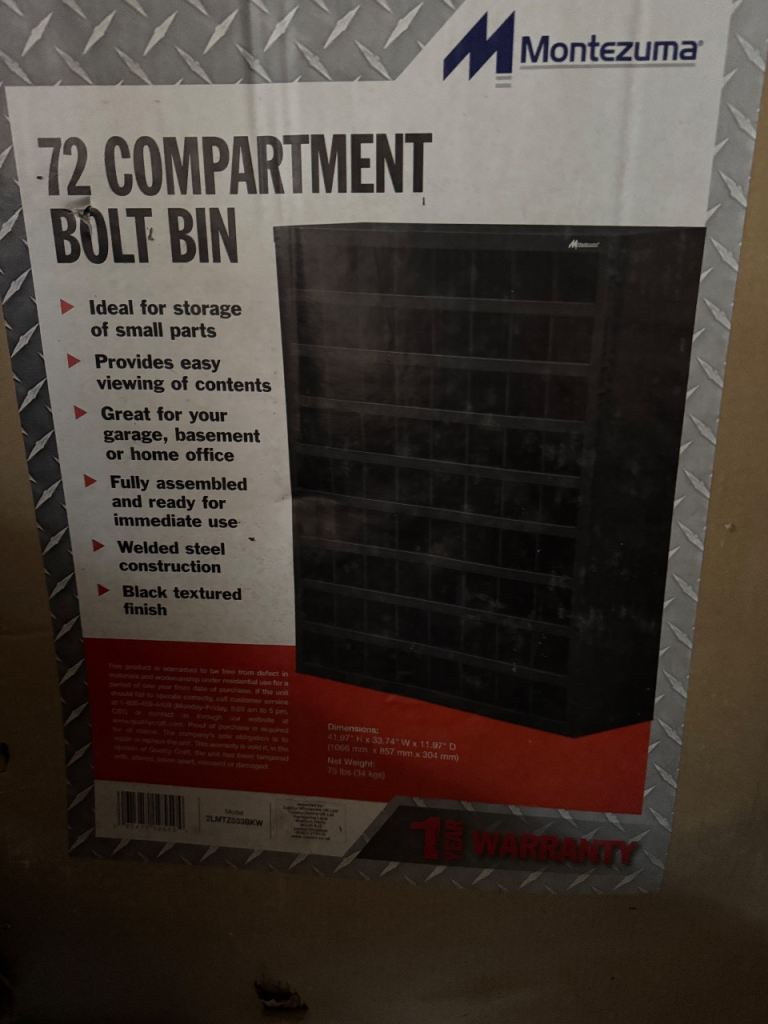 Montezuma 72 Compartment Bolt Bin - New, Black | in Liphook, Hampshire ...