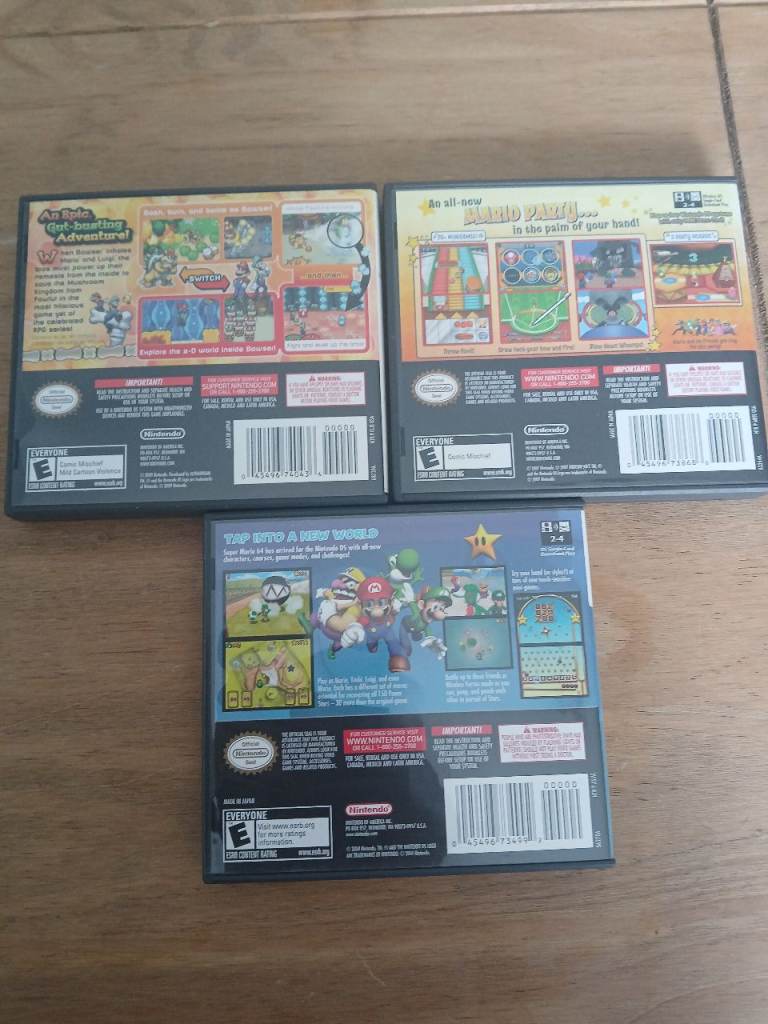Nintendo DS Mario Games Bundle – Bowser's Inside Story, Mario Party DS ...