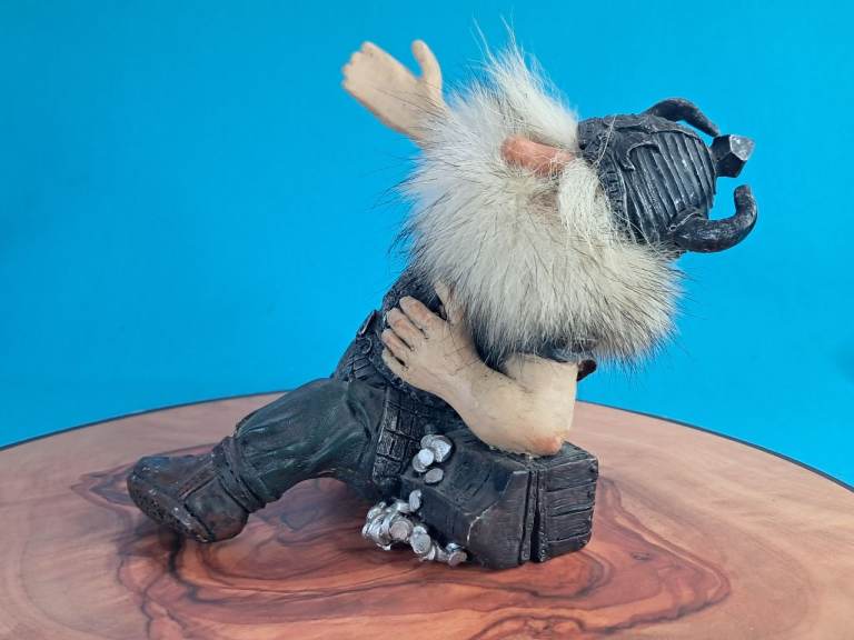 Viking Victor Norse dwarf gnome statue, a collectible figurine ...