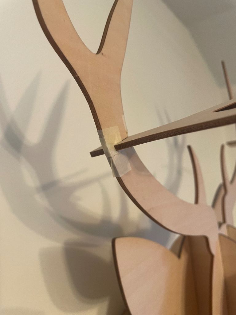 3D Laser Cut Wooden Stag Head Wall Art | in Inverness, Highland | Gumtree