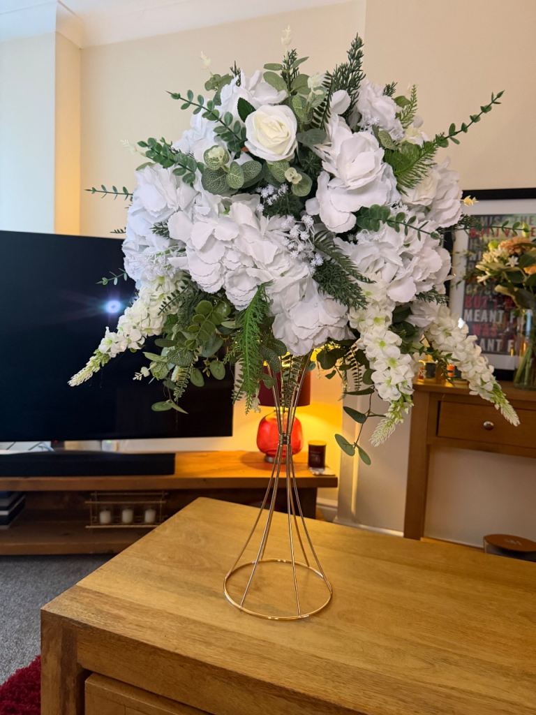 Stunning Flower Arrangement on a Gold Stand | in Bramley, South ...
