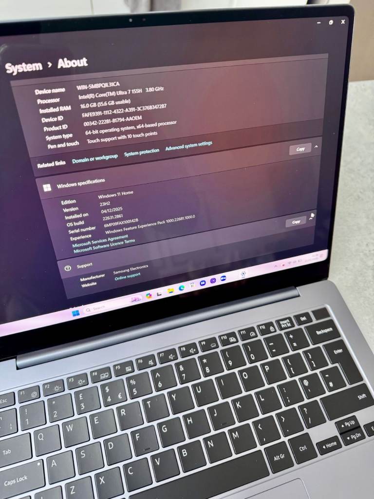 Samsung Galaxy Book 4 Pro 14 inch Touchscreen Laptop - Intel Ultra 7 ...