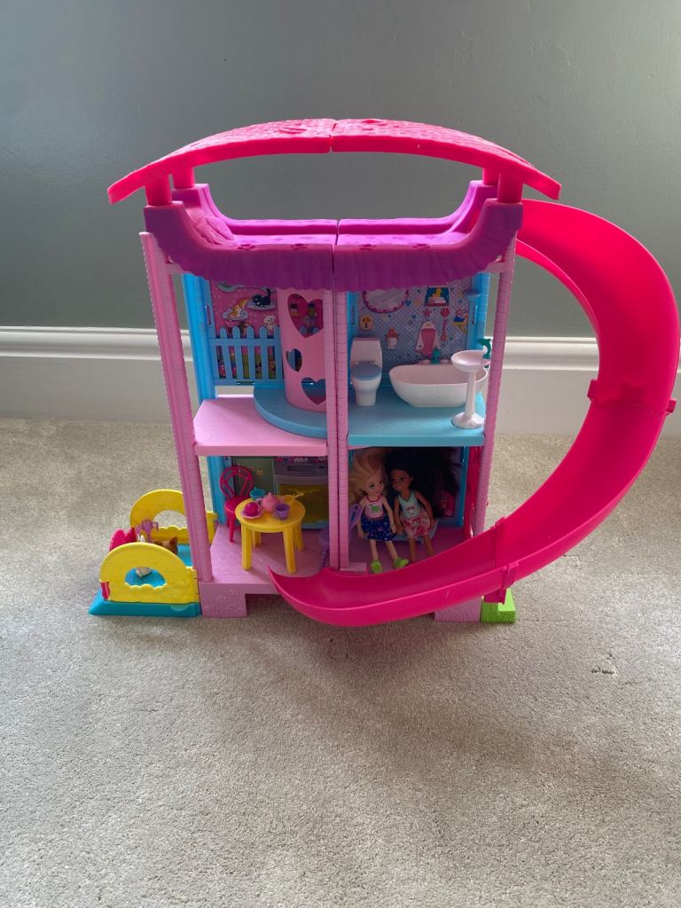 Barbie Chelsea Dolls house with dolls and furniture | in Somerset | Gumtree