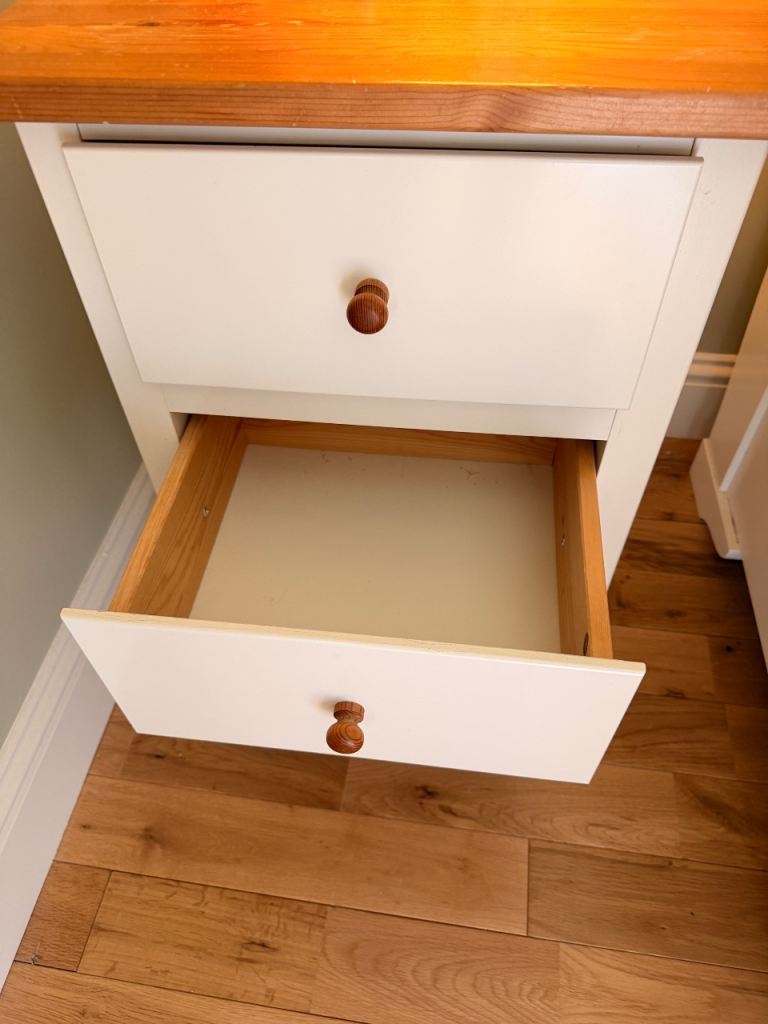 John Lewis Wooden shelving unit and matching side table | in ...