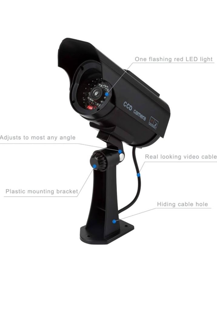 TOROTON Bullet Dummy Fake Security CCTV Solar Powered Camera Simulation ...