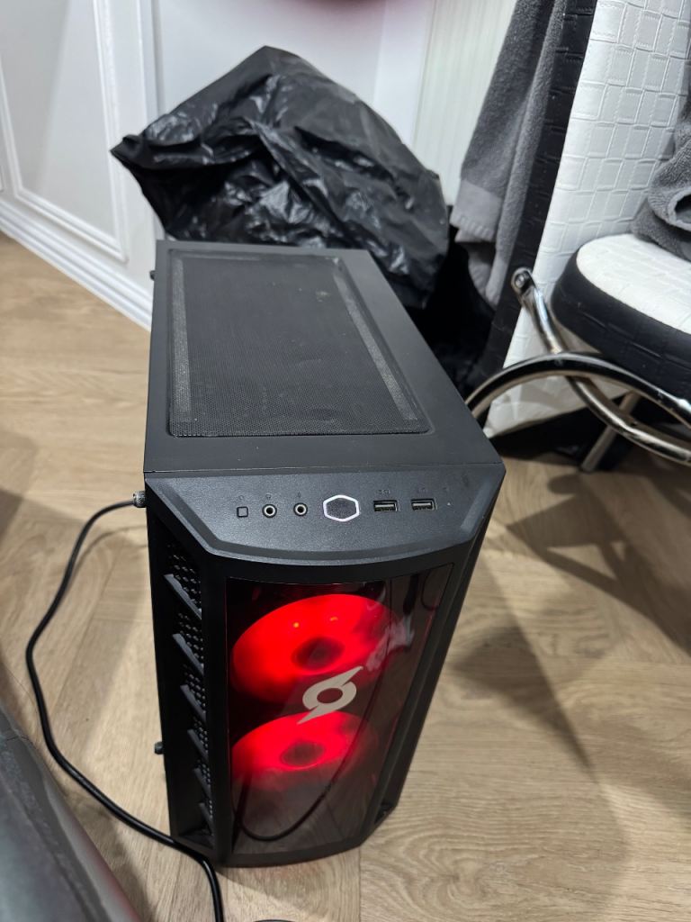 Gaming PC Desktop Tower with Red LED Fans | in Cardiff Bay, Cardiff ...