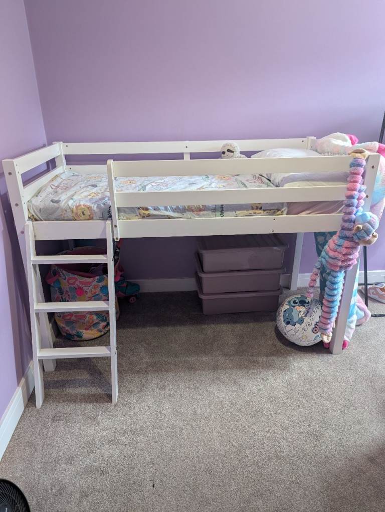 Kids mid sleeper cabin bed - Frame with ladder only | in Southampton ...