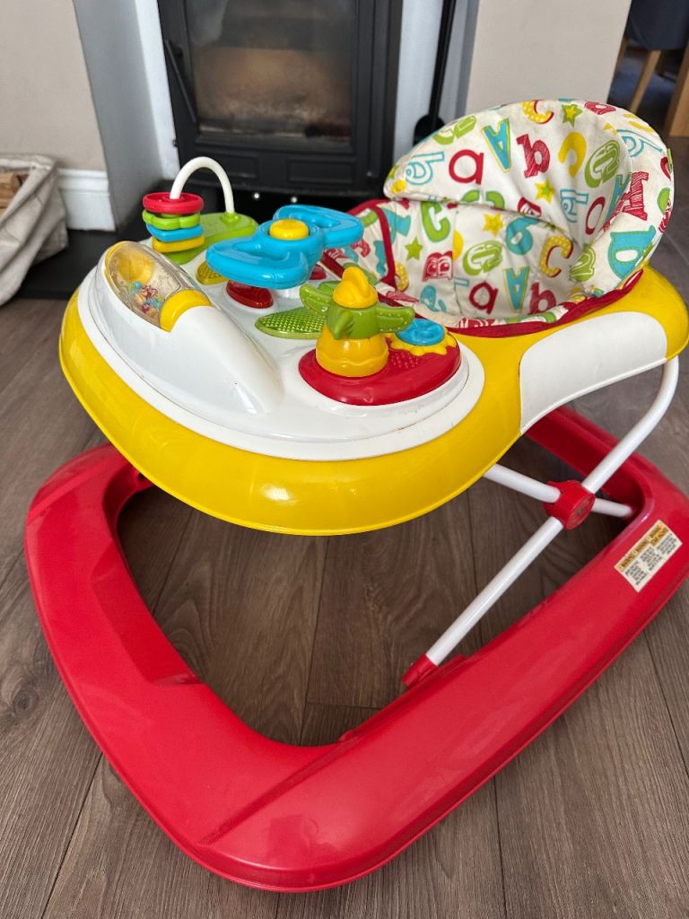 Baby Walker with Activity Tray – Multicoloured, Good Condition | in ...