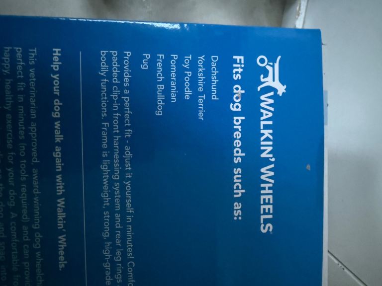 Walkin wheels for disabled small dogs | in Fulham, London | Gumtree