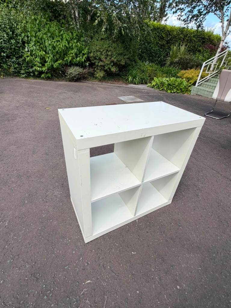 White 4-Cube Storage Unit – Good ConditionIkea £20, £20.00 for Sale