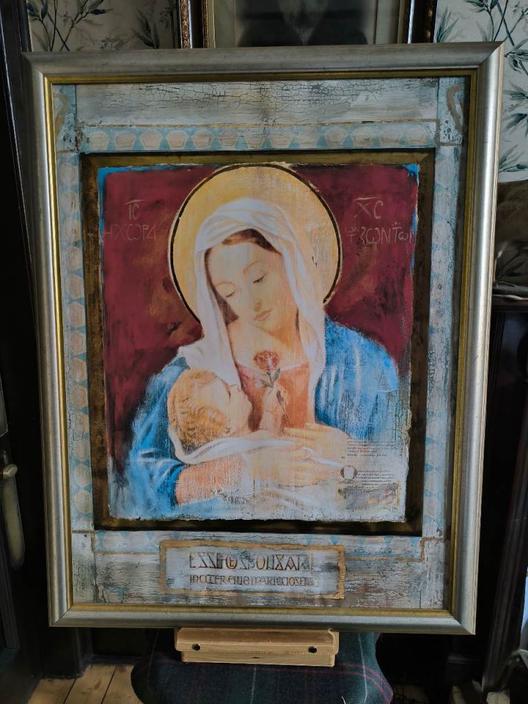 Large vintage framed print of the Madonna / Virgin Mary | in Southside ...