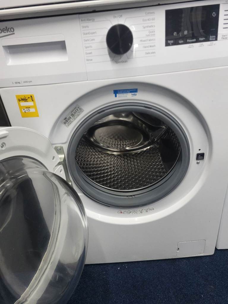 Refurbished Beko WTK104121W Freestanding 10KG 1400 Spin Washing Machine ...