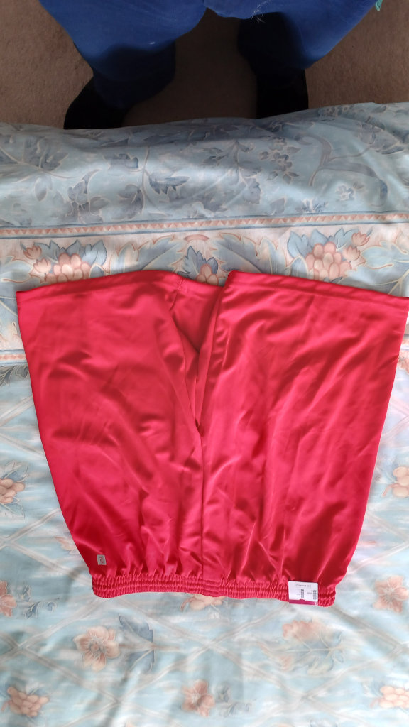 Kipsta Red Satin Football/Running Shorts Large as new | in Kingswinford ...