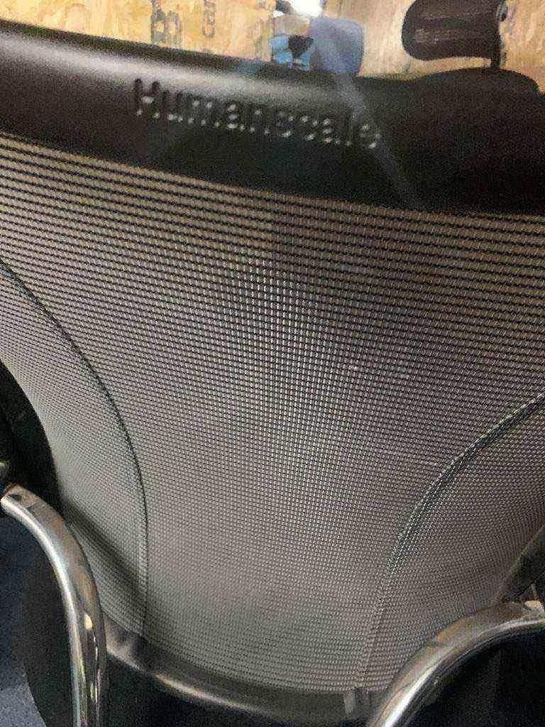 Humanscale liberty chair black cushion seat office desk computer ...
