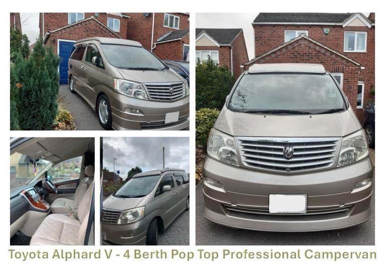 Toyota Alphard V, professionally converted campervan, Pop Top - Low ...