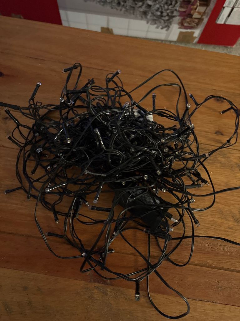 6ft snowy artificial Christmas tree plus lights in Swindon - UK Free ...