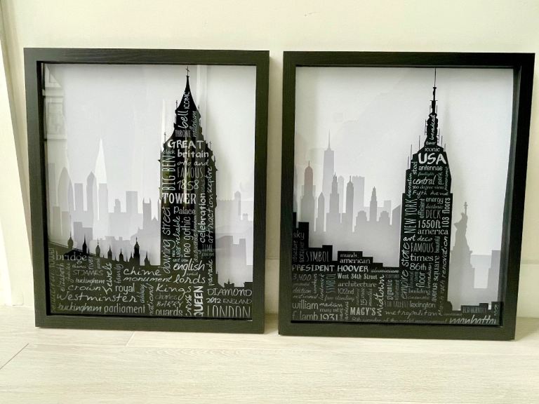 Artko Pictures Set of 2 Big Ben & Statue of Liberty | in Crumlin ...