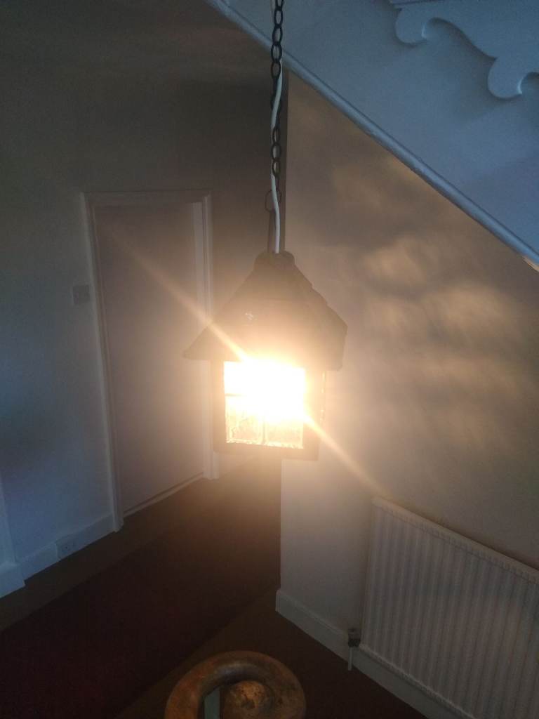 Antique Arts and Crafts Oak Wooden Lantern. | in Bedlington ...