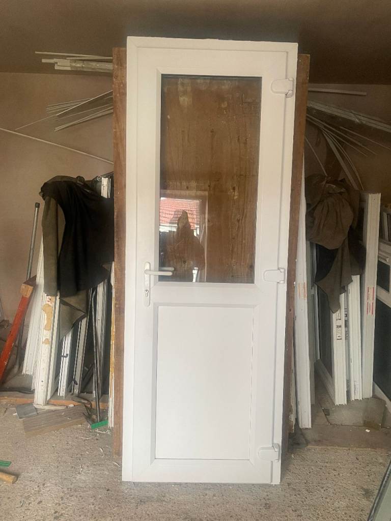 UPVC DOOR 203 x 75 cm - BEAUTIFUL EUROCELL UPVC DOUBLE GLAZED DOOR ...