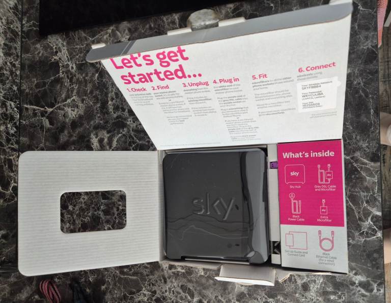 Sky Hub new brand never used comes with everything | in South Ockendon ...