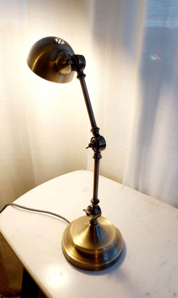 Desk lamp, brass finish, adjustable. | in Trinity, Edinburgh | Gumtree