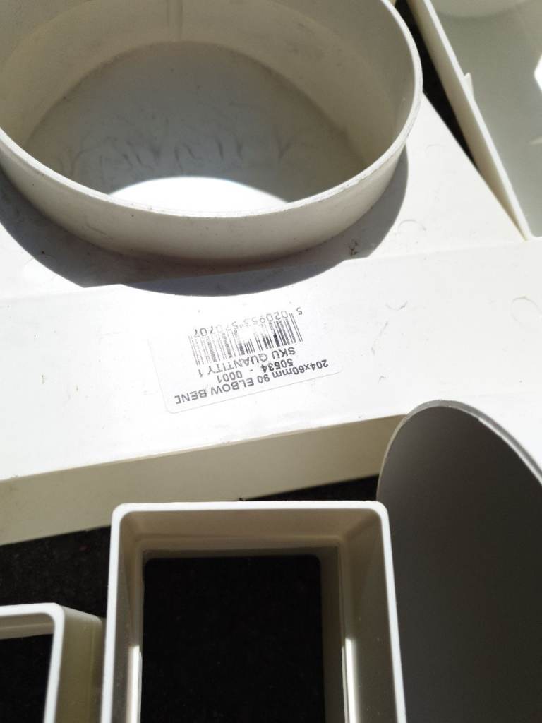 Ducting job lot of plastic ducting, £££s worth, brand new (System 204 ...