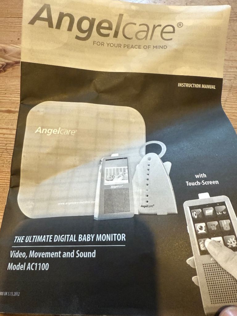 Angelcare Baby Monitor (movement sensor and colour screen) | in ...