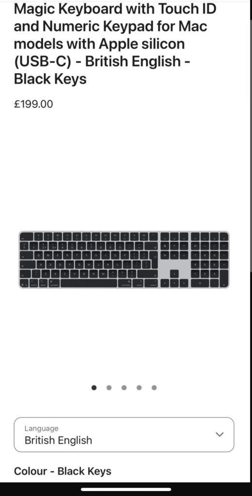 Apple Magic Keyboard with Touch ID and Numeric Keypad for Mac models ...