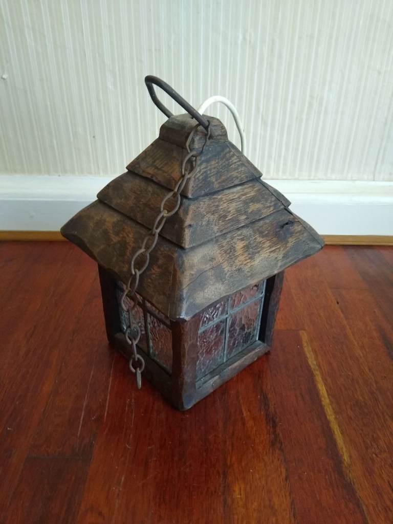 Antique Arts and Crafts Oak Wooden Lantern. | in Bedlington ...