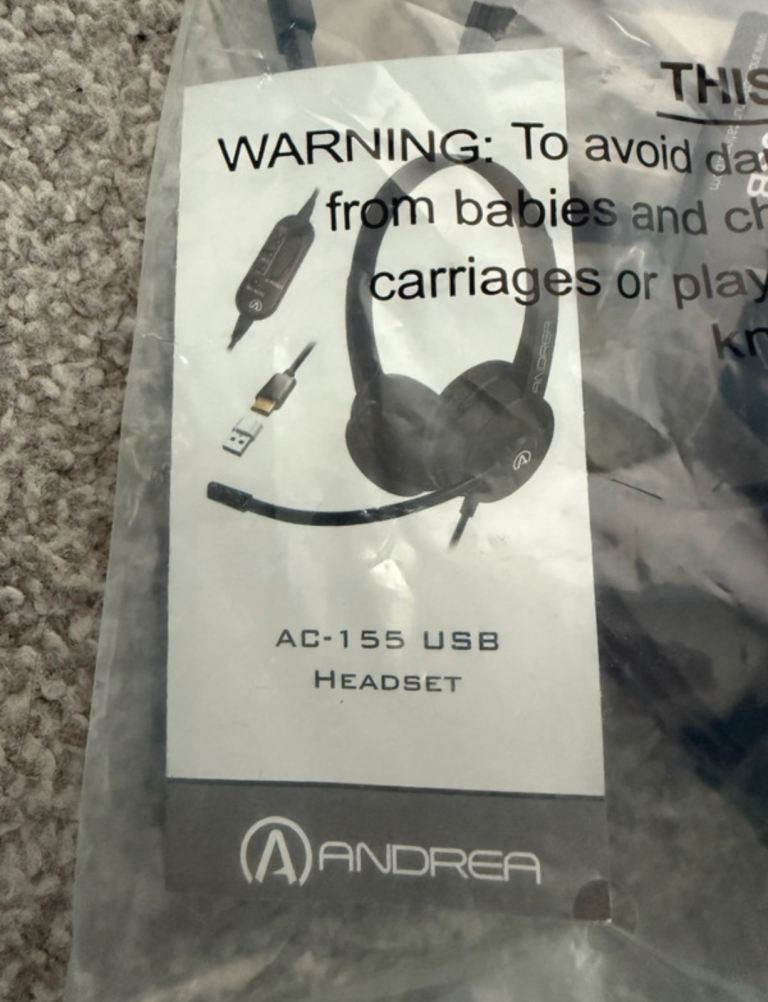 Andrea Communications AC-155 USB Headset | in Winnersh, Berkshire | Gumtree