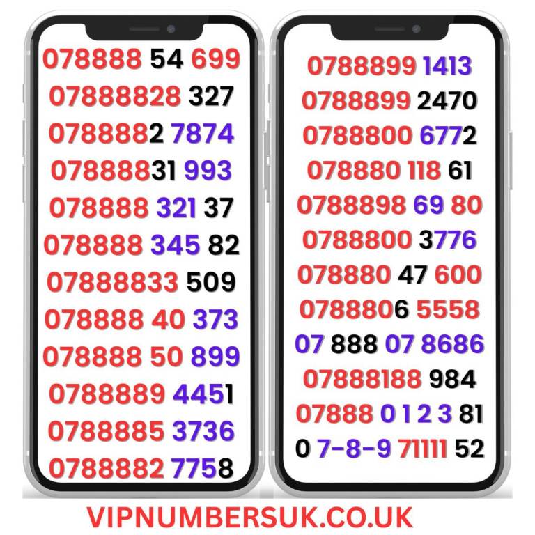 VIP Mobile Numbers – Gold Numbers – Easy UK Numbers Available | in ...