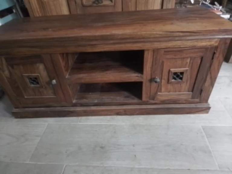 Lovely Rustic Solid Wood (Mango)TV unit/Cabinet H20" x D16"x W46" | in ...