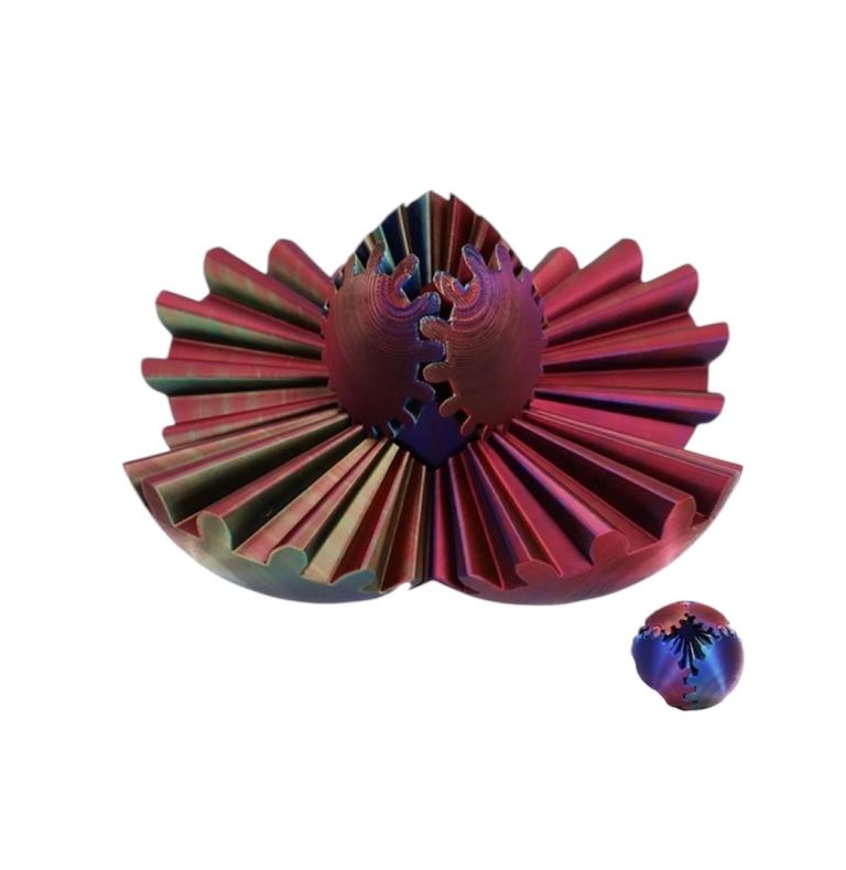 Gear Sphere 3D Printed Gear Ball Fidget Toy Stress Ball Spin Ball for ...