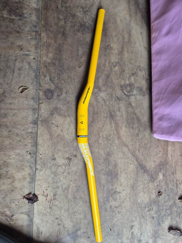 Nukeproof 20mm riser handlebars yellow | in Launceston, Cornwall | Gumtree