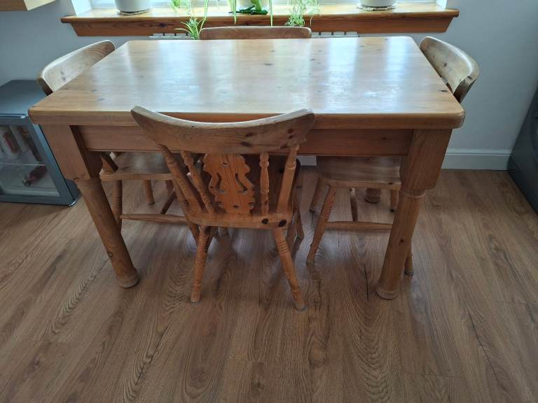 Dining table with four chairs | in Clermiston, Edinburgh | Gumtree