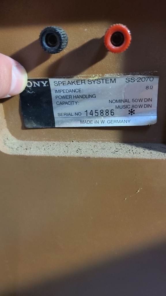 Vintage Sony SS-2070 Speakers | in Liskeard, Cornwall | Gumtree
