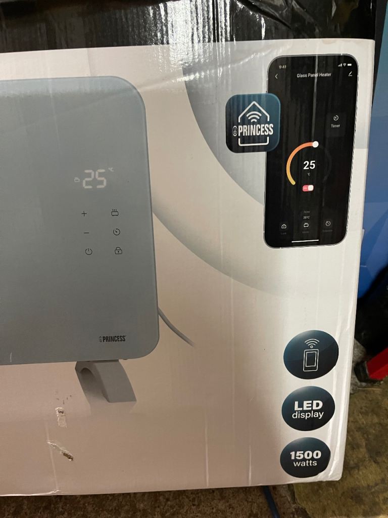 Princess smart glass heater panel | in Knowle, Bristol | Gumtree