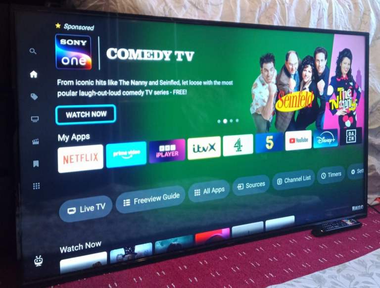 55 inch smart 4k ultra HD slim lightweight tv with remote | in ...