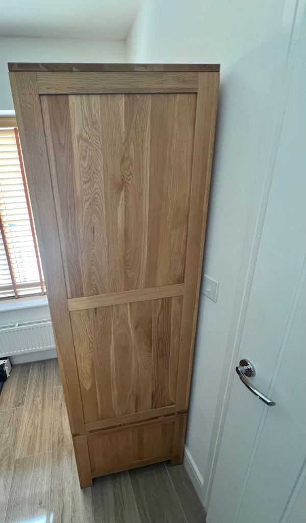 Oakdale Natural Solid Oak Double Wardrobe, £150.00 for Sale
