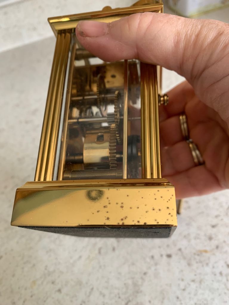Vintage Woodford Solid Brass Wind Up Carriage Clock made in England 7 ...