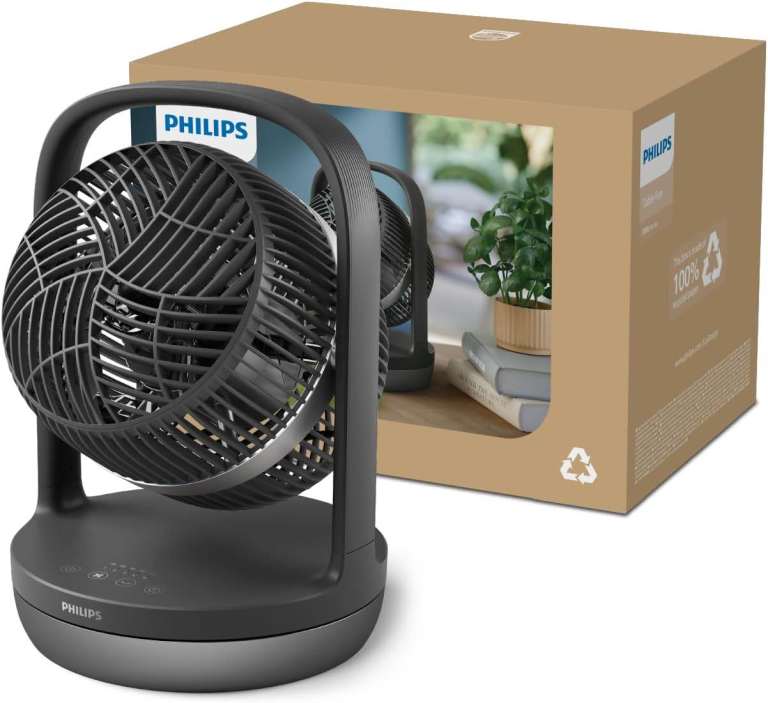 Philips Table Fan Series 3000 Powerful & Ultra-Quiet Air Cooling ...
